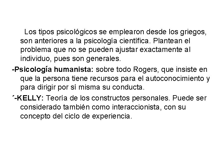 Tema 12 LA PERSONALIDAD 1 Concepto de personalidad