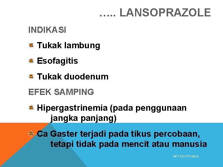 Maftuchah Rochmanti dr M Kes DEPARTEMEN FARMAKOLOGI FK