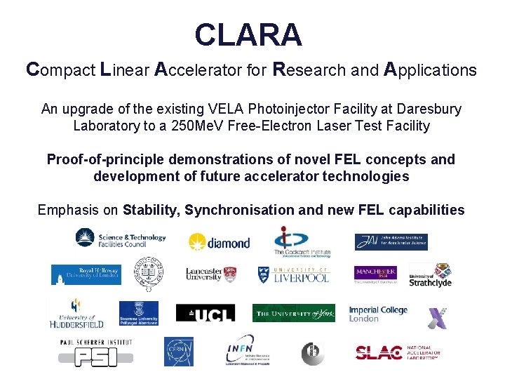 Accelerators in a new light An Xband system
