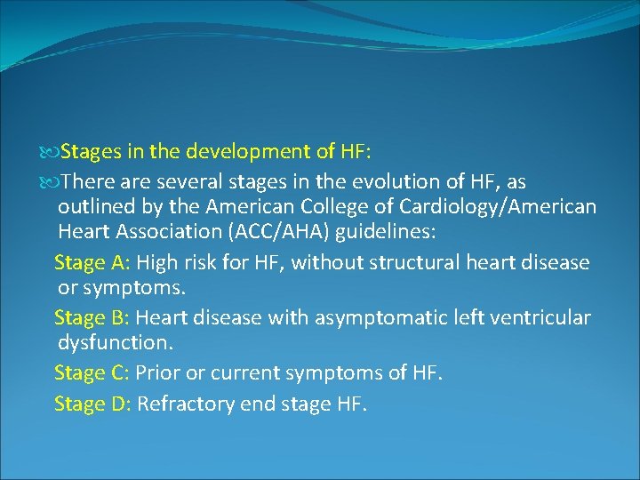Overview of Heart Failure Fourth year medical students