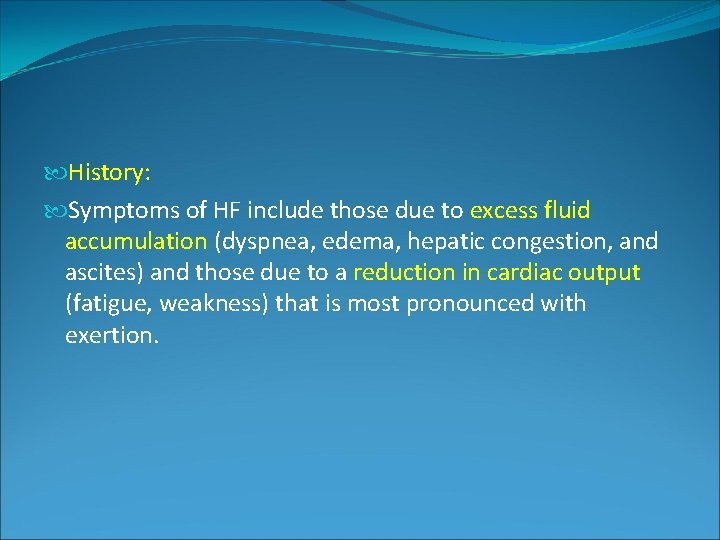Overview of Heart Failure Fourth year medical students