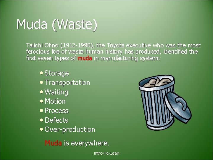 Introduction to Lean Manufacturing Lean Manufacturing Definition Lean