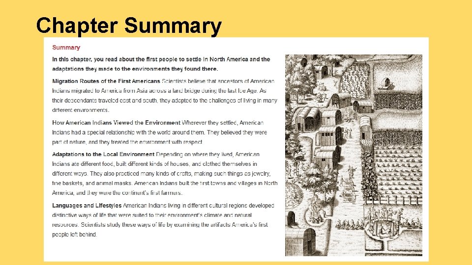 Chapter 1 The First Americans Presentation Physical Features