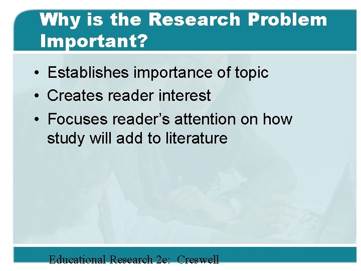 Chapter 3 Identifying a Research Problem Power Point