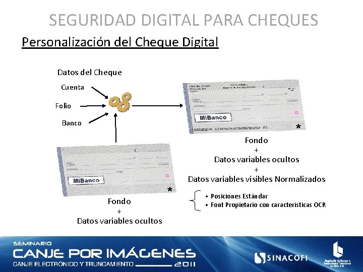 SEGURIDAD DIGITAL PARA CHEQUES SEGURIDAD DIGITAL PARA CHEQUES