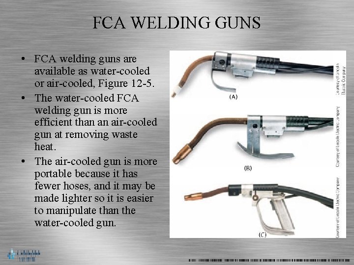CHAPTER 12 Flux Cored Arc Welding Equipment Setup
