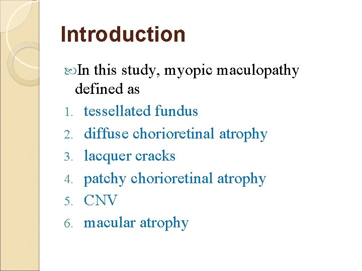 EBM Journal reading Longterm Pattern of Progression of