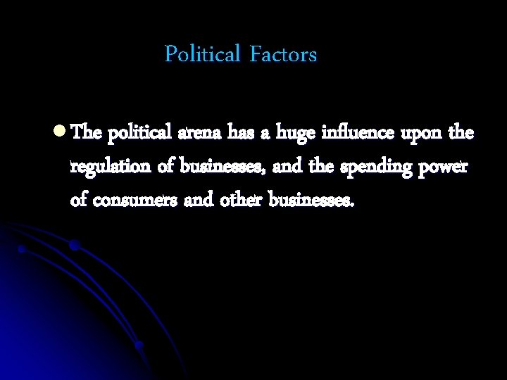 PEST Analysis What is PEST Analysis l It
