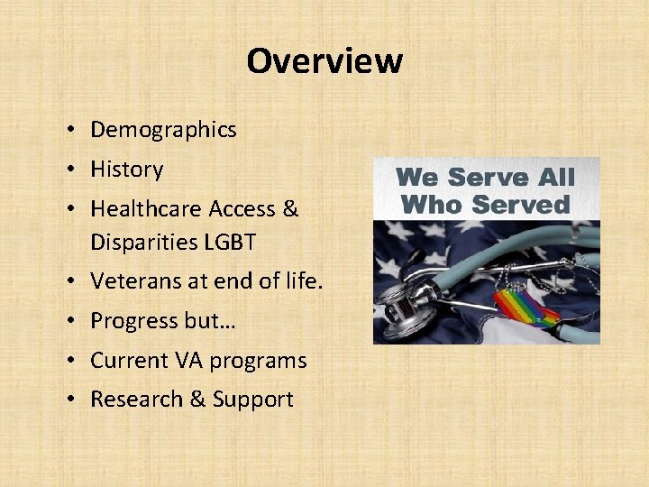 LGBT Veterans and End of Life Considerations Jason