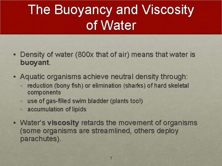 Chapter 2 The Physical Environment 1 Constraints Solutions