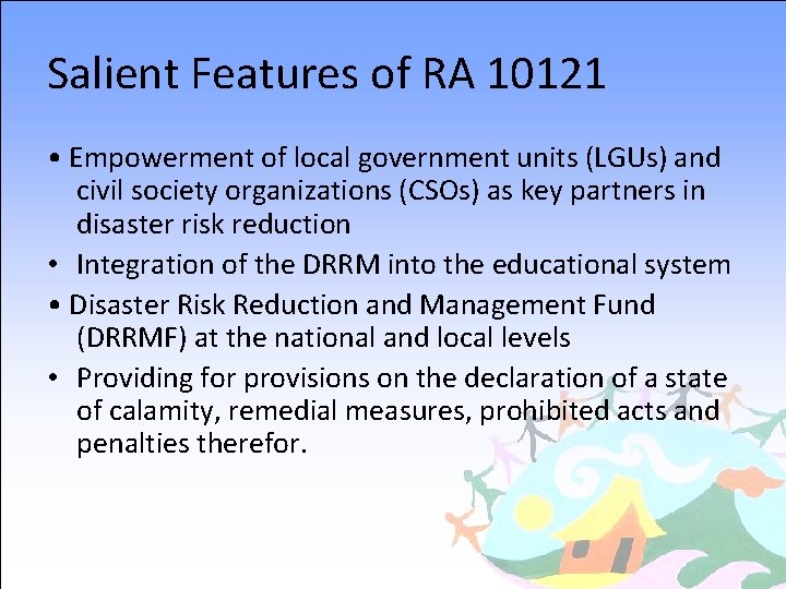 Understanding Basic Concepts in DRRM Disaster Risk Reduction
