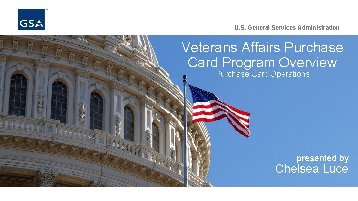 U S General Services Administration Veterans Affairs Purchase