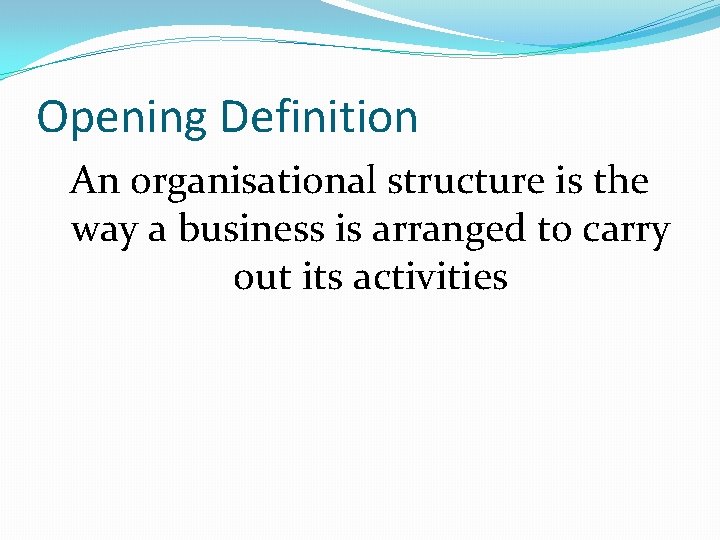 Shearings has changed its organisational structure to create