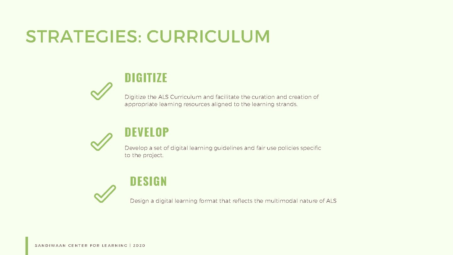 DEPARTMENT OF EDUCATION ALS CONVERGENCE LEARNING PROJECT BRIEF