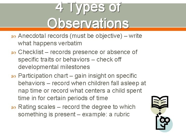 Observing Children A Tool for Assessment ECE II