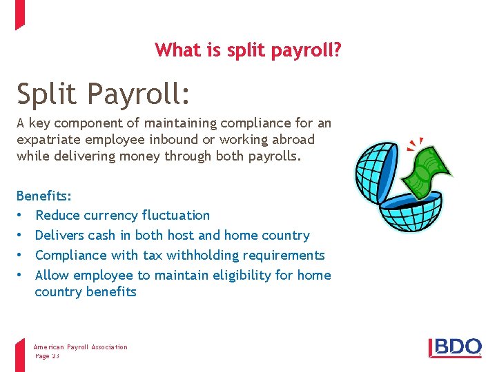 Expatriate Payroll BDO USA LLP Ronii Rizzo Senior