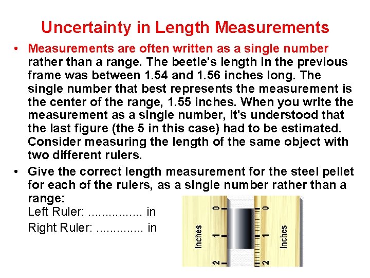 Errors and uncertainties in chemistry internal assessment The