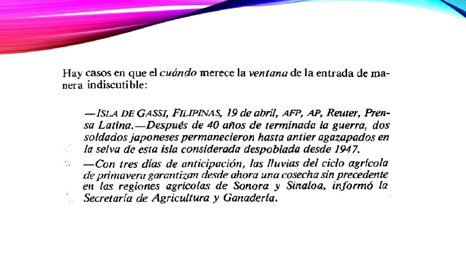 ESTRUCTURA Y CARACTERSTICAS DE LA NOTA INFORMATIVA CARACTERSTICAS