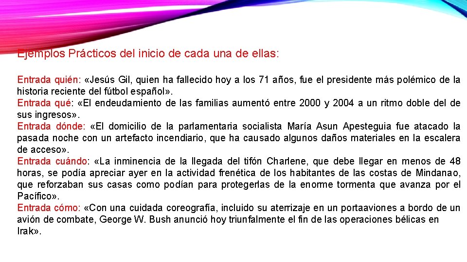 ESTRUCTURA Y CARACTERSTICAS DE LA NOTA INFORMATIVA CARACTERSTICAS