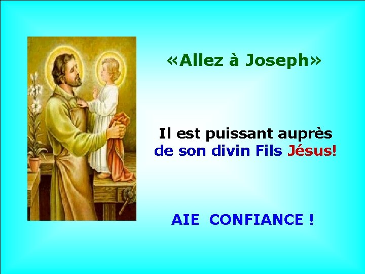 SAINT JOSEPH HUMBLE ET GRANDE FIGURE Musical Vous
