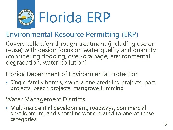 Stormwater Benjamin Melnick Deputy Director Division of Water