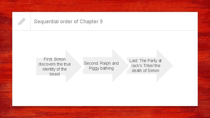 Lord of the Flies Chapters 9 and 10