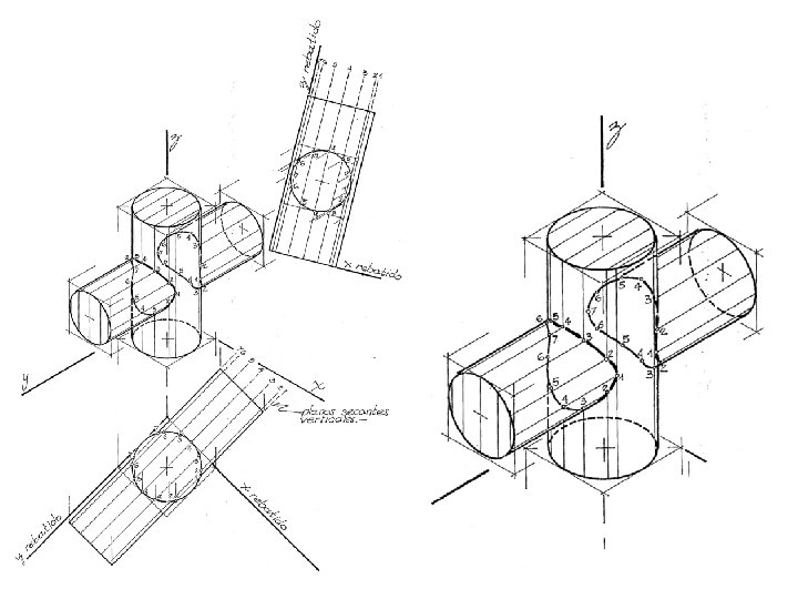 Intersecciones Interseccin Encuentro de dos lneas dos superficies