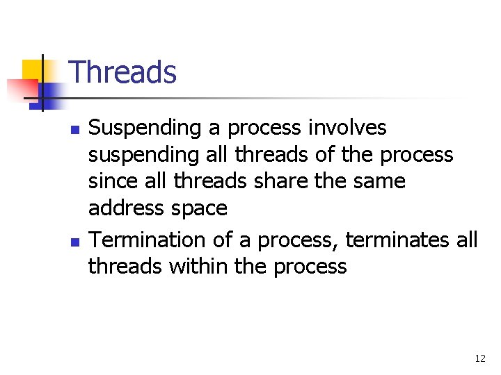 Lecture 4 Threads Operating System Fall 2006 1