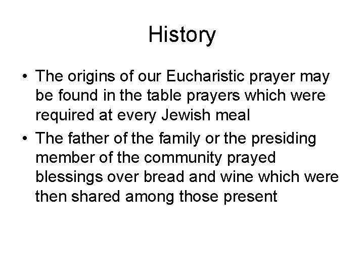 Eucharist Introduction The Eucharist completes Christian initiation The