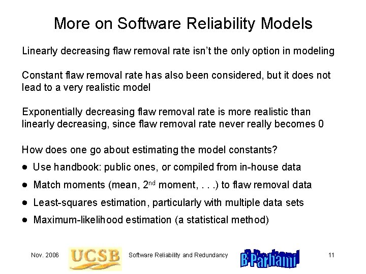 FaultTolerant Computing Software Design Methods Nov 2006 Software