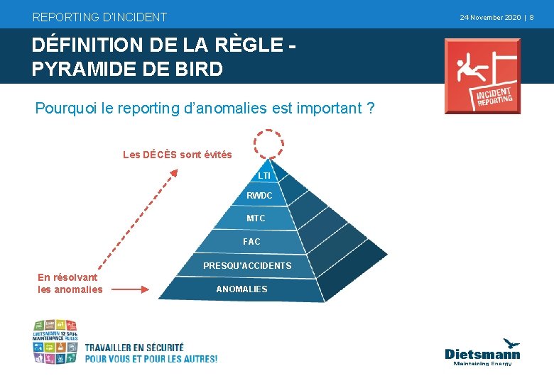 12 Safe Maintenance Rules REPORTING DINCIDENT REPORTING DINCIDENT