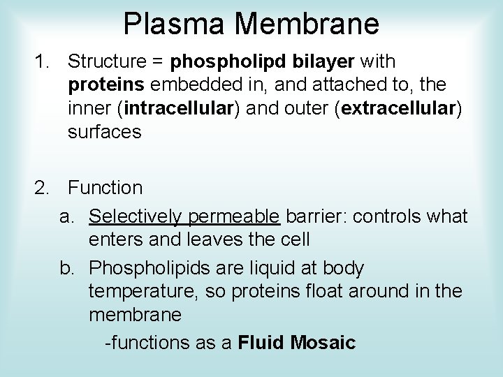 Membranes of the Eukaryotic Cell Biology Definition of