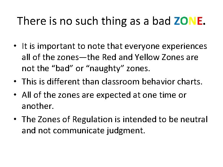 The ZONES of Regulation Tiffany Schuette School Counselor