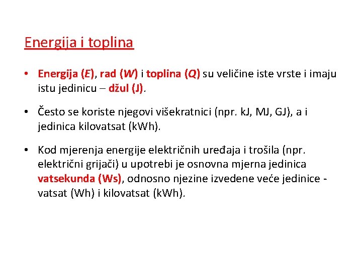 OBNOVLJIVI IZVORI ENERGIJE Izmjena topline Nastavnik Branko Pleadin