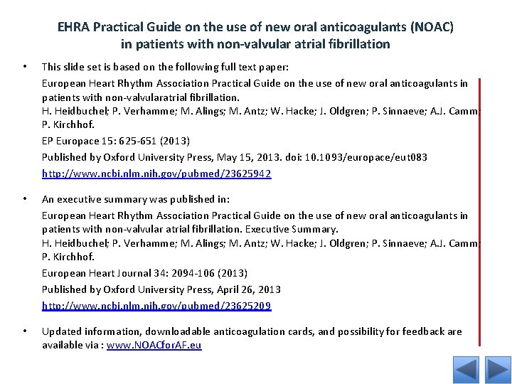 EHRA practical guide on the use of new