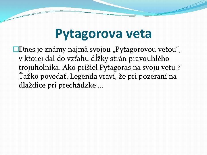 Pytagoras Soa Baovsk O Pytagorovi Je jednou z