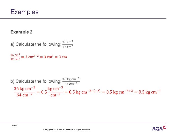 Units and prefixes Mathematics for Alevel Science 1