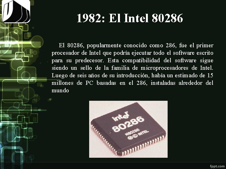 Evolucin de los Microprocesadores Nombre Zaida Briceo C