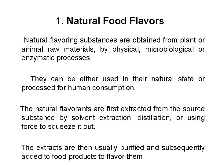 UNIT 10 CHEMISTRY OF FLAVOR ODOUR AND TASTE