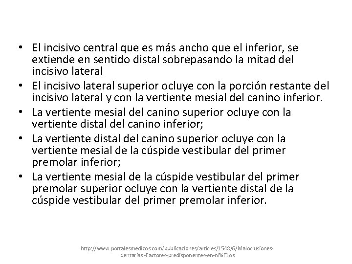 PLANOS TERMINALES Y ESCALONES EN DENTICIN PRIMARIA Y