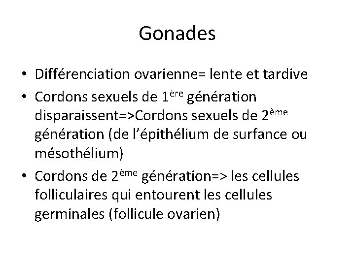 Appareil Gnital Fminin Embryologie Dr Mama SY DIALLO