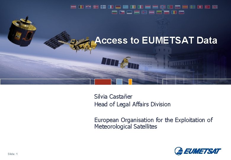 Access to EUMETSAT Data Silvia Castaer Head of