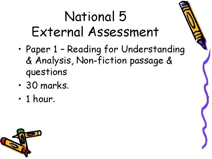 National 5 Course Overview Skills The course aims