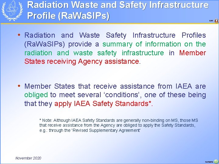 Radiation Safety Information Management System RASIMS CONTENTS END