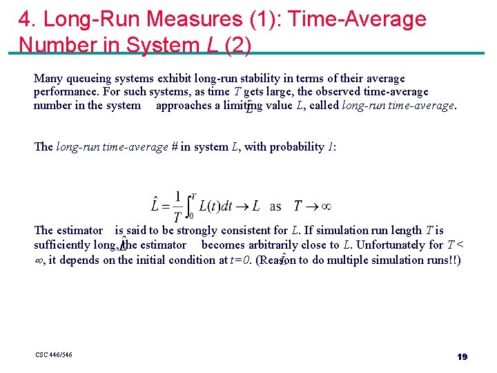 Part 5 Queueing Models CSC 446546 Agenda 1