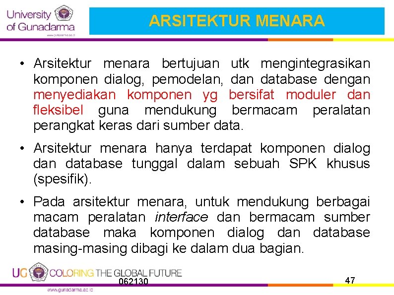 Sistem Penunjang Keputusan 1 Konsep SPK 2 Pengembangan