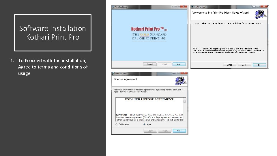 Kothari Print Pro Setup and Installation General Usage
