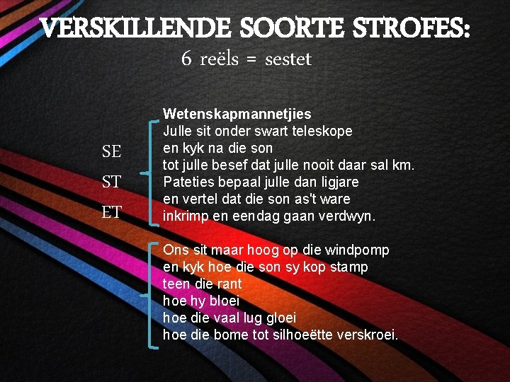 Inleiding tot posie Graad 11 12 Afrikaans HT