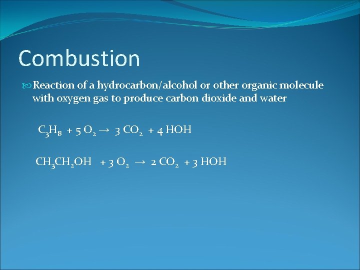 Reactions in Aqueous Solutions Chapter 7 Basic Types