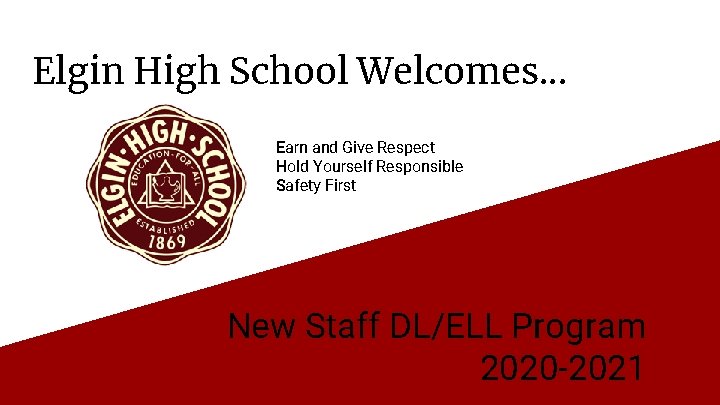 Elgin High School Welcomes Earn and Give Respect